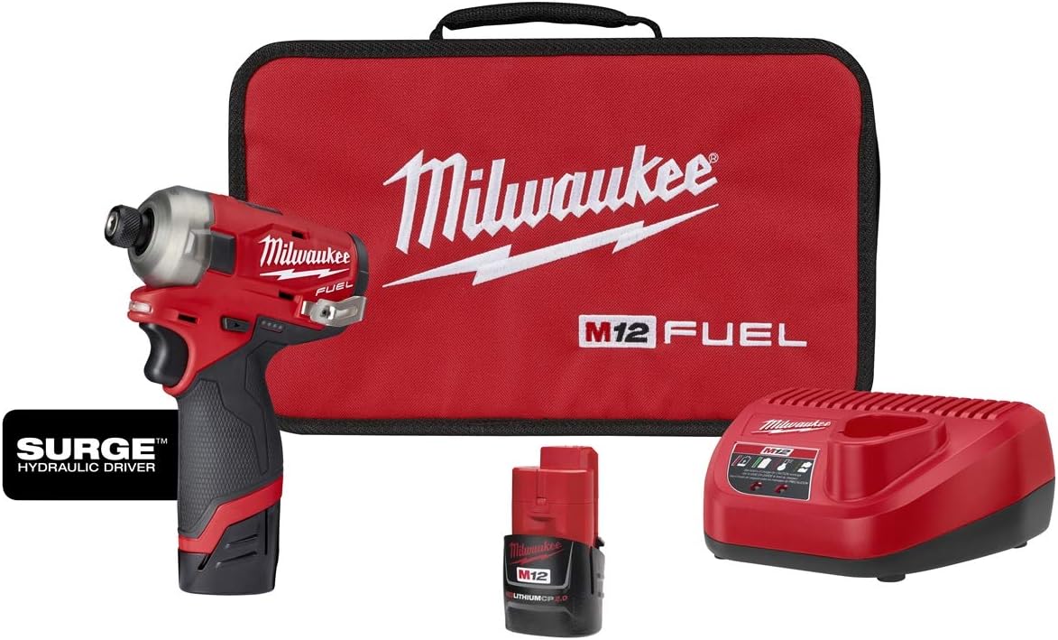 Milwaukee M12™ FUEL™ SURGE™ 1/4 in. Hex Hydraulic Driver 2 Battery Kit – Full Review ...